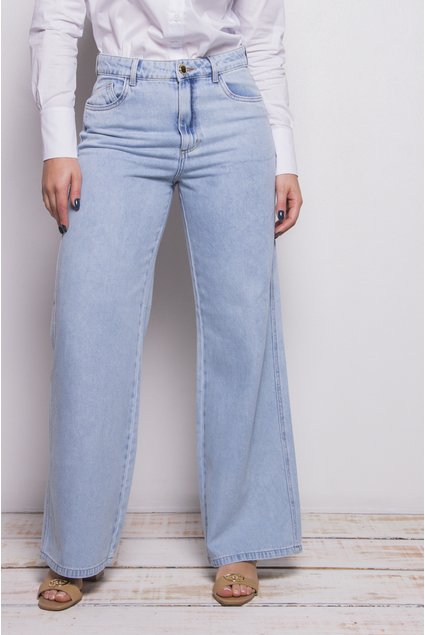 Calça Jeans Pantalona Mica Feminina Awe Jeans